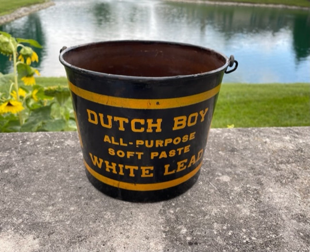 1920s Dutch Boy Lead Paint Bucket/rare 25 Lb House Paint - Etsy