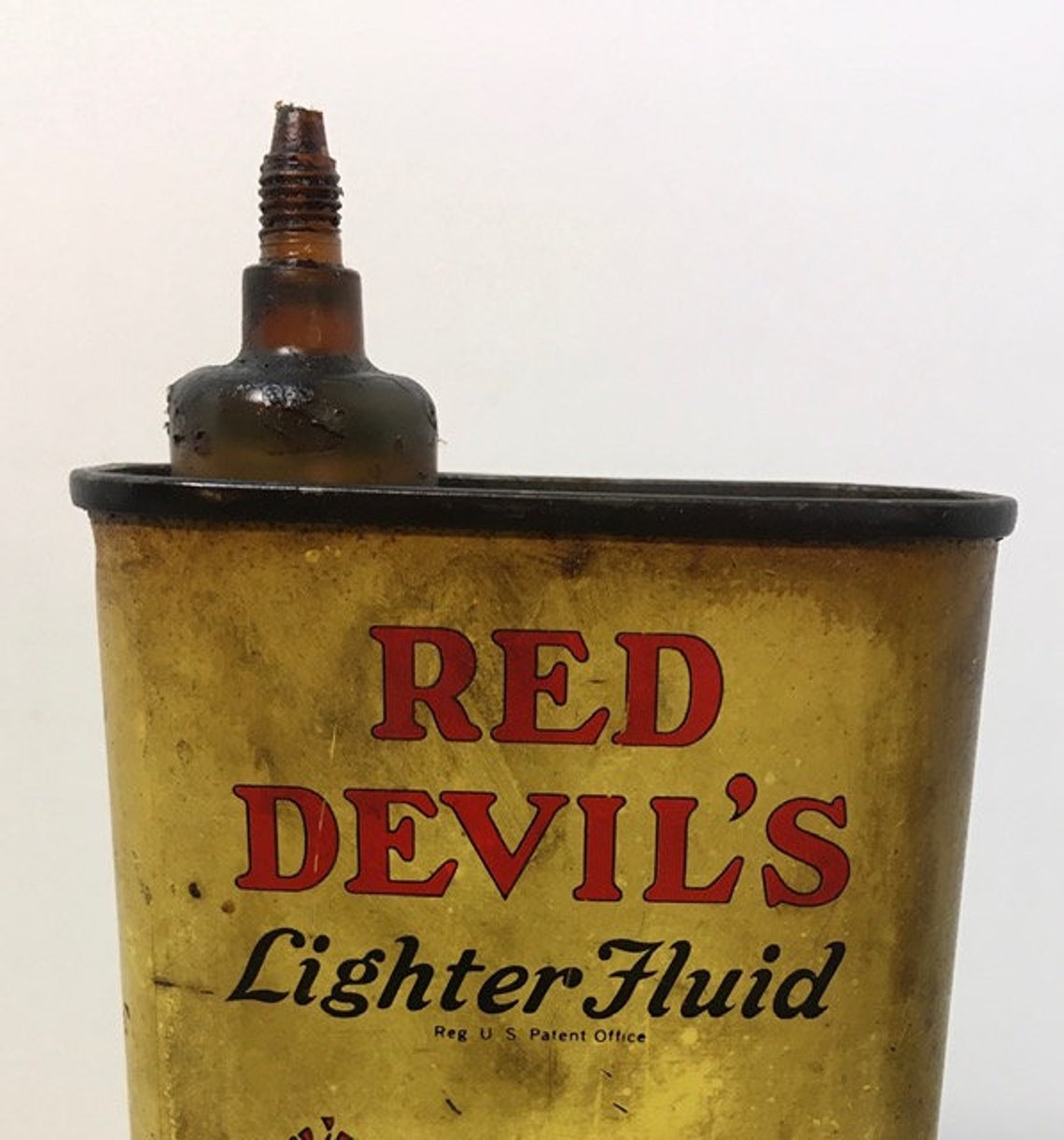 1950s Red Devil's Lighter Fluid 8 - Etsy