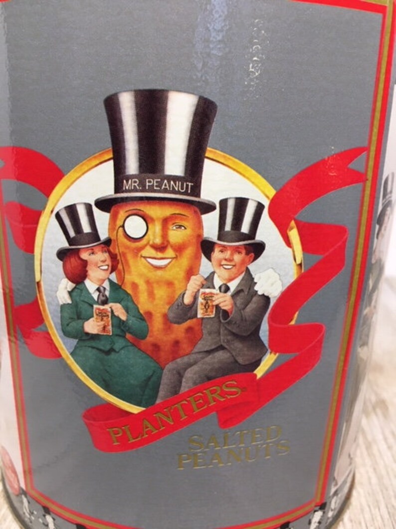 Two Mr. Peanut Tins/1989 & 1994/planters Mascot/mr. Peanut | Etsy