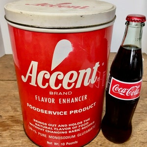 1963 Accent Food Enhancer/the BIG Economy Size/meat Additive/kitchen ...