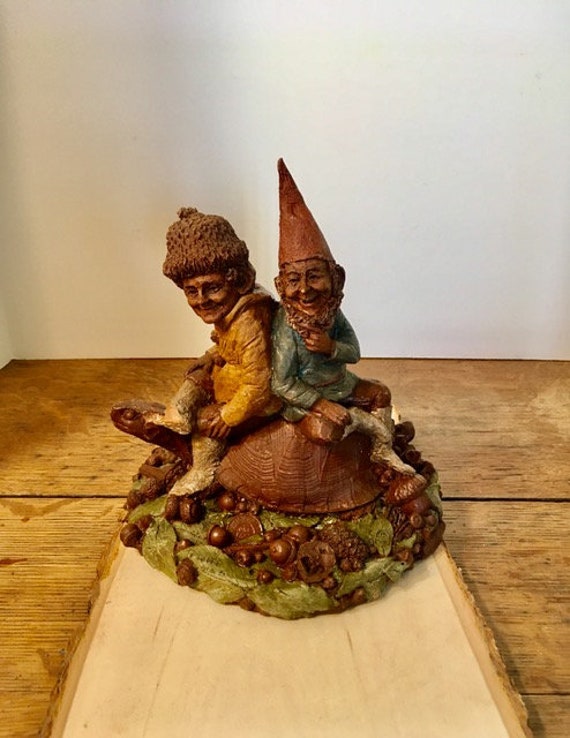 1983 Heather and Jan With Turtles/retired Tom Clark Gnomes - Etsy