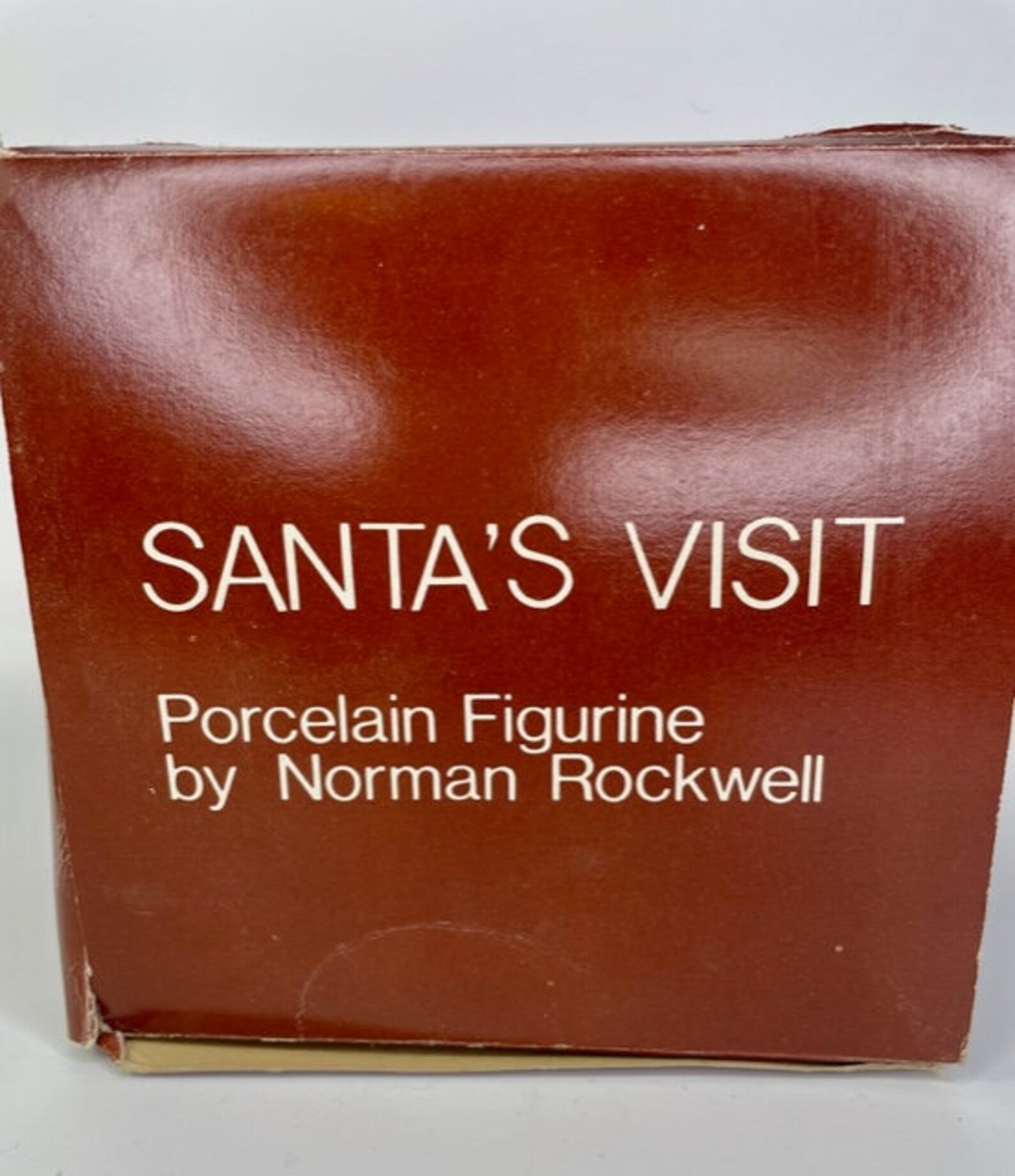1982 Santa's Visit/norman Rockwell/porcelain Figurine - Etsy
