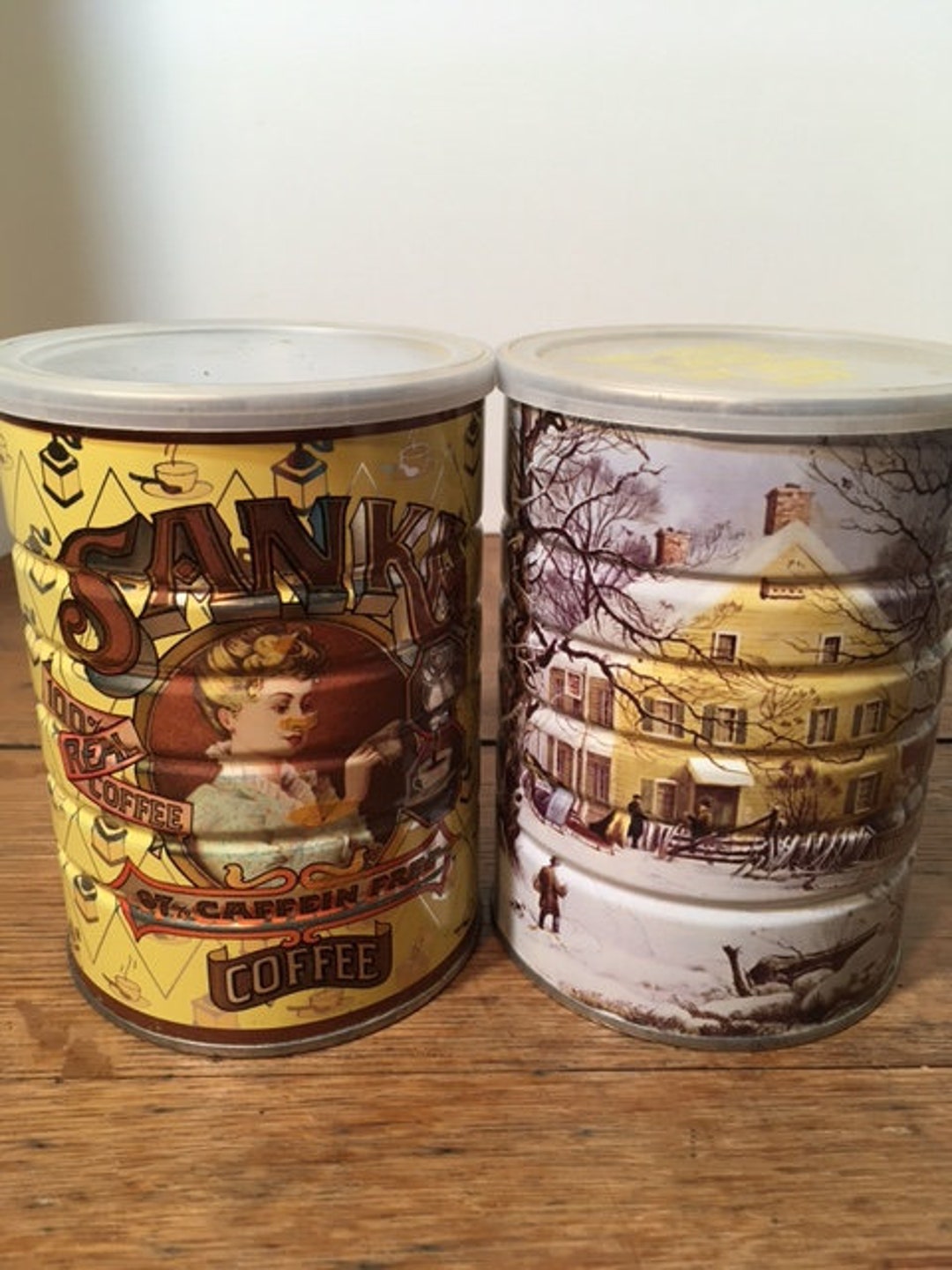 1981 Decaffeinated Sanka Duo/america's Coffee/general Foods/drink Sanka ...