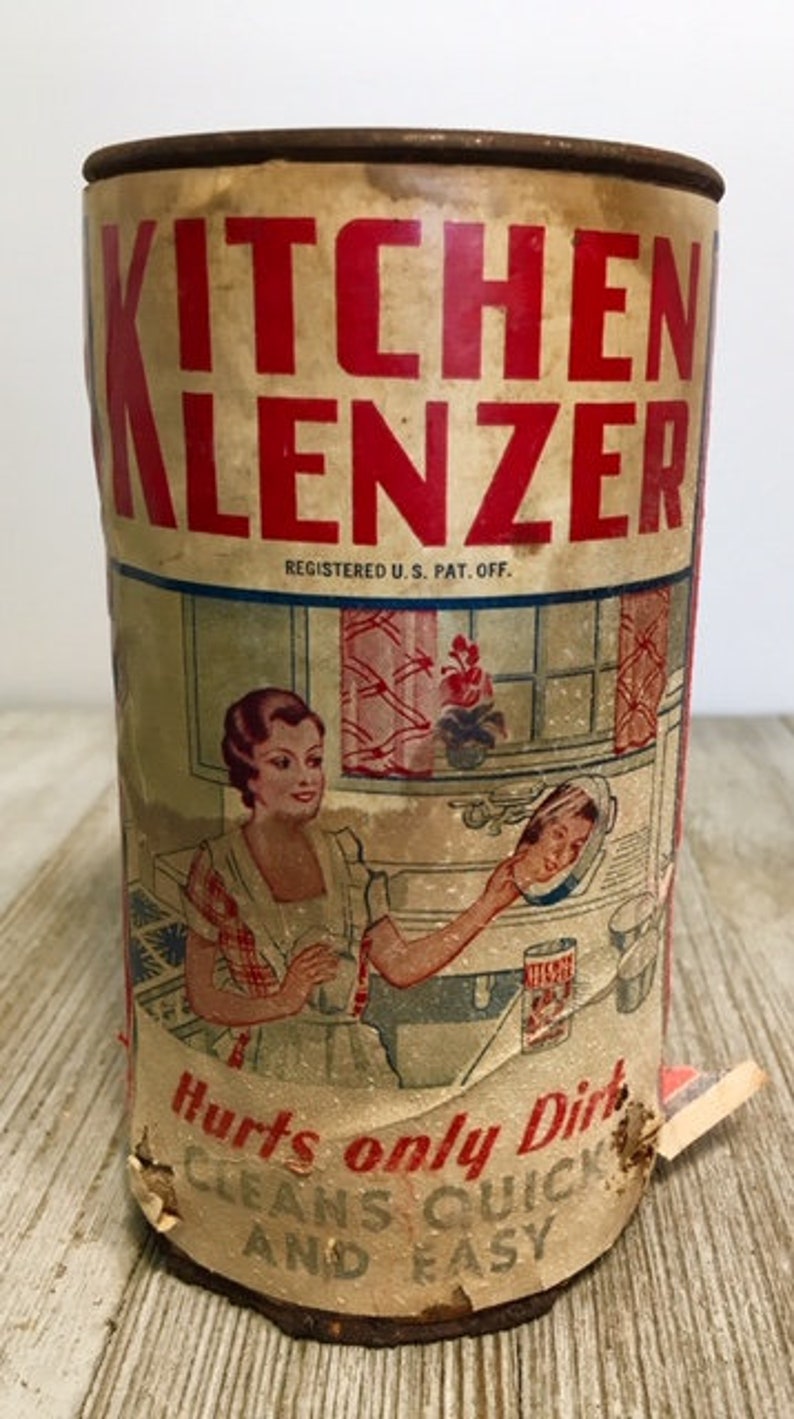 1933 Unopened Kitchen Klenzer/ Paper Label/hurts Only Dirt - Etsy