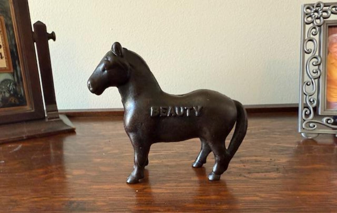 1920s Cast Iron Horse Bank/savings Coin Bank - Etsy