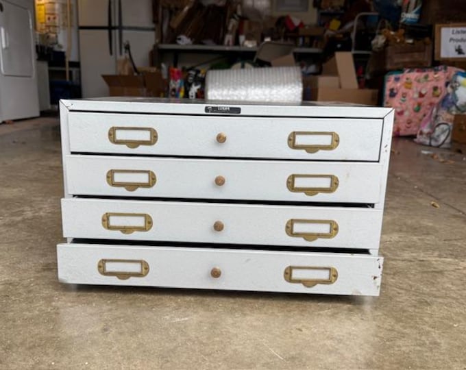 1950s Jack C. Coffey 4-drawer Library Filmstrip Storage File/standard ...