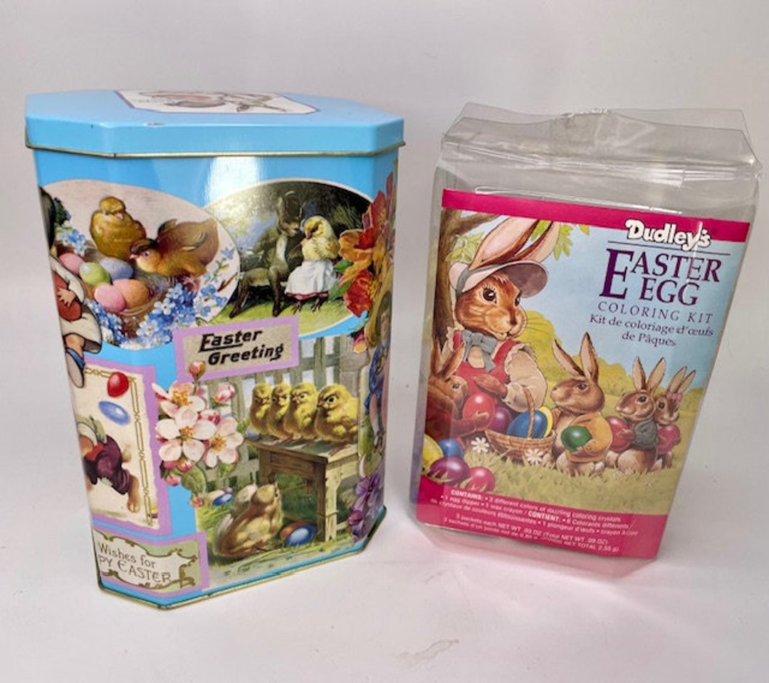 1970s Dudley Easter Egg Coloring Kit/wrap up Easter - Etsy