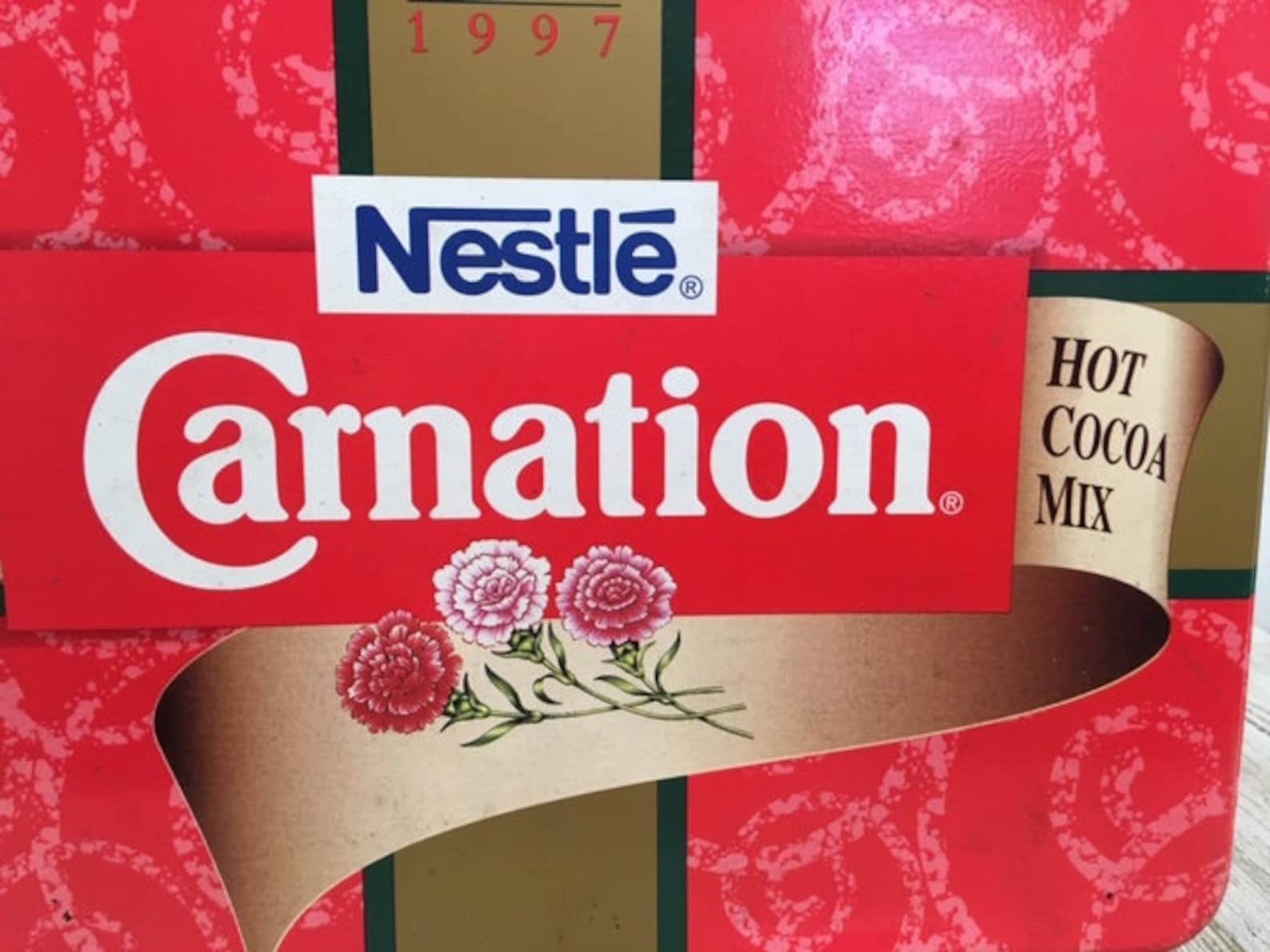 1997 Third Edition Carnation Hot Cocoa Mix Tin/hot Chocolate ...