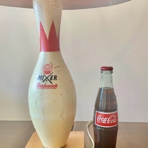 1950s Brunswick ABC Mixer Bowling Pin Table Lamp/works /with Shade - Etsy