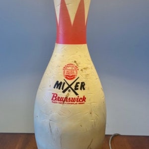 1950s Brunswick ABC Mixer Bowling Pin Table Lamp/works /with Shade - Etsy
