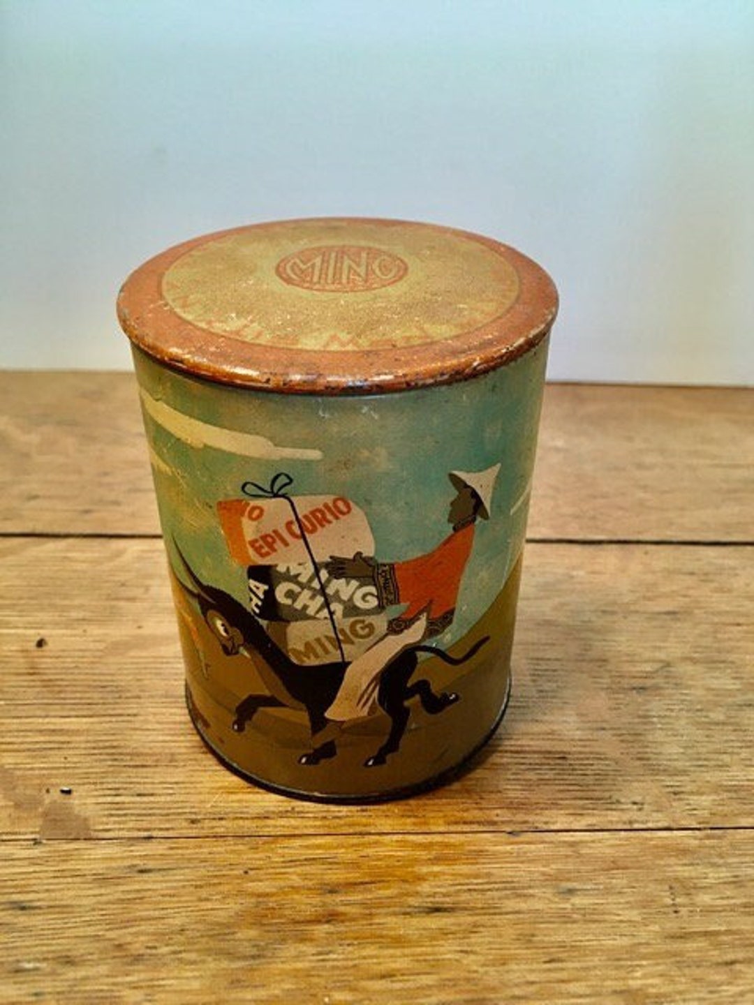 Rare 1950s Ming Tea Tin/ming-chai Tea Company/stephen Leeman Products ...