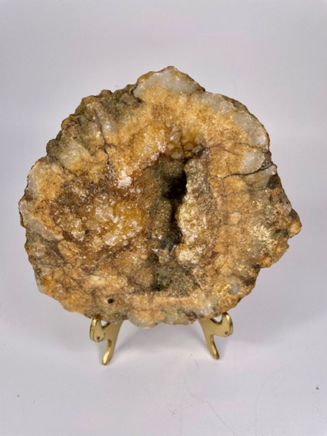 Coaster Indiana Geode/possible Beekite Formation/crystals - Etsy