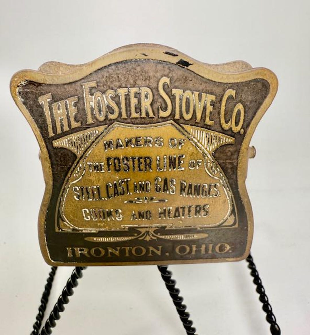 1920 Foster Stove Company Brass Advertising/invoice Clip - Etsy