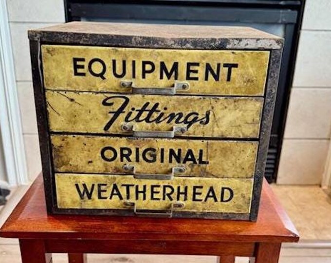 1940s Weatherhead Fittings Industrial Cabinet/industrial Decor/small ...