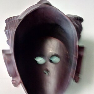 Nepalese/tibetan Hand Carved Wooden Mask - Etsy