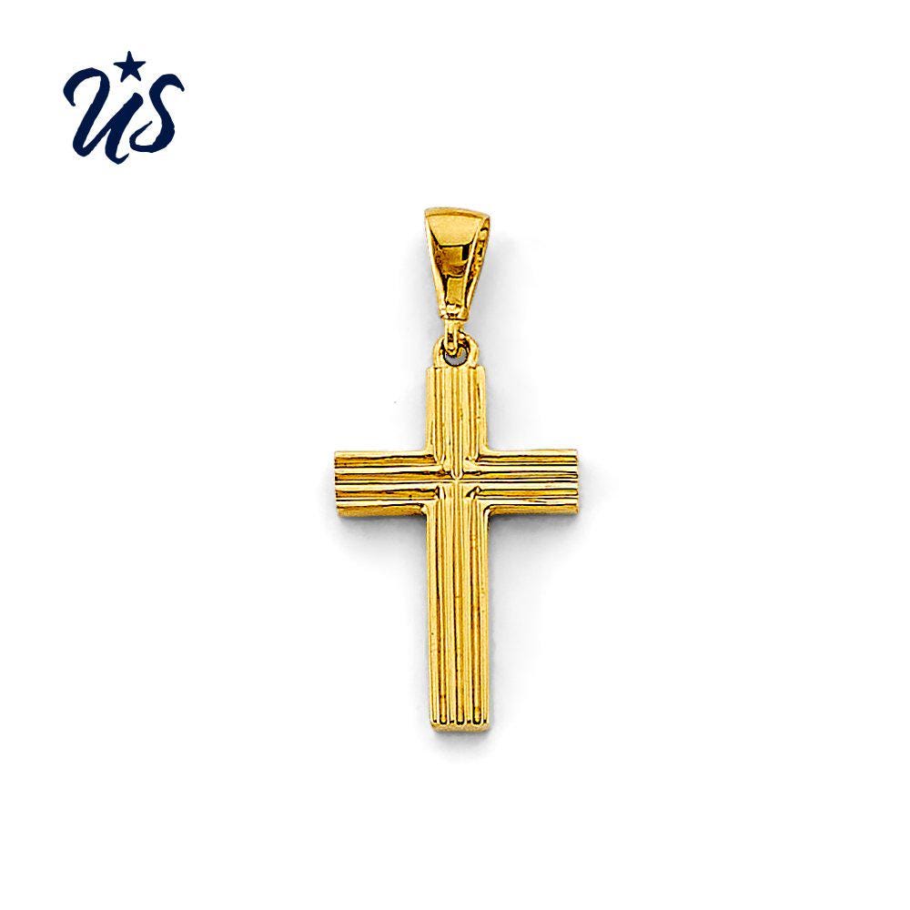 14K Yellow Gold Cross Pendant - Etsy