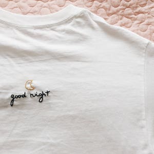 Good Morning Embroidered T-shirt - Etsy