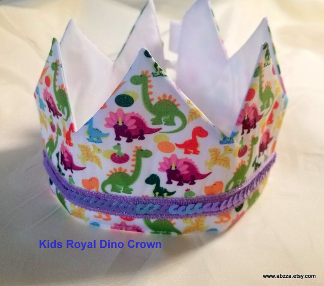 Kids Royal Dino Crown - Etsy