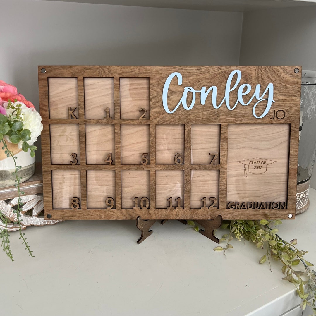 School Years Photo Frame * Kindergarten to Grade 12 to Graduation ...