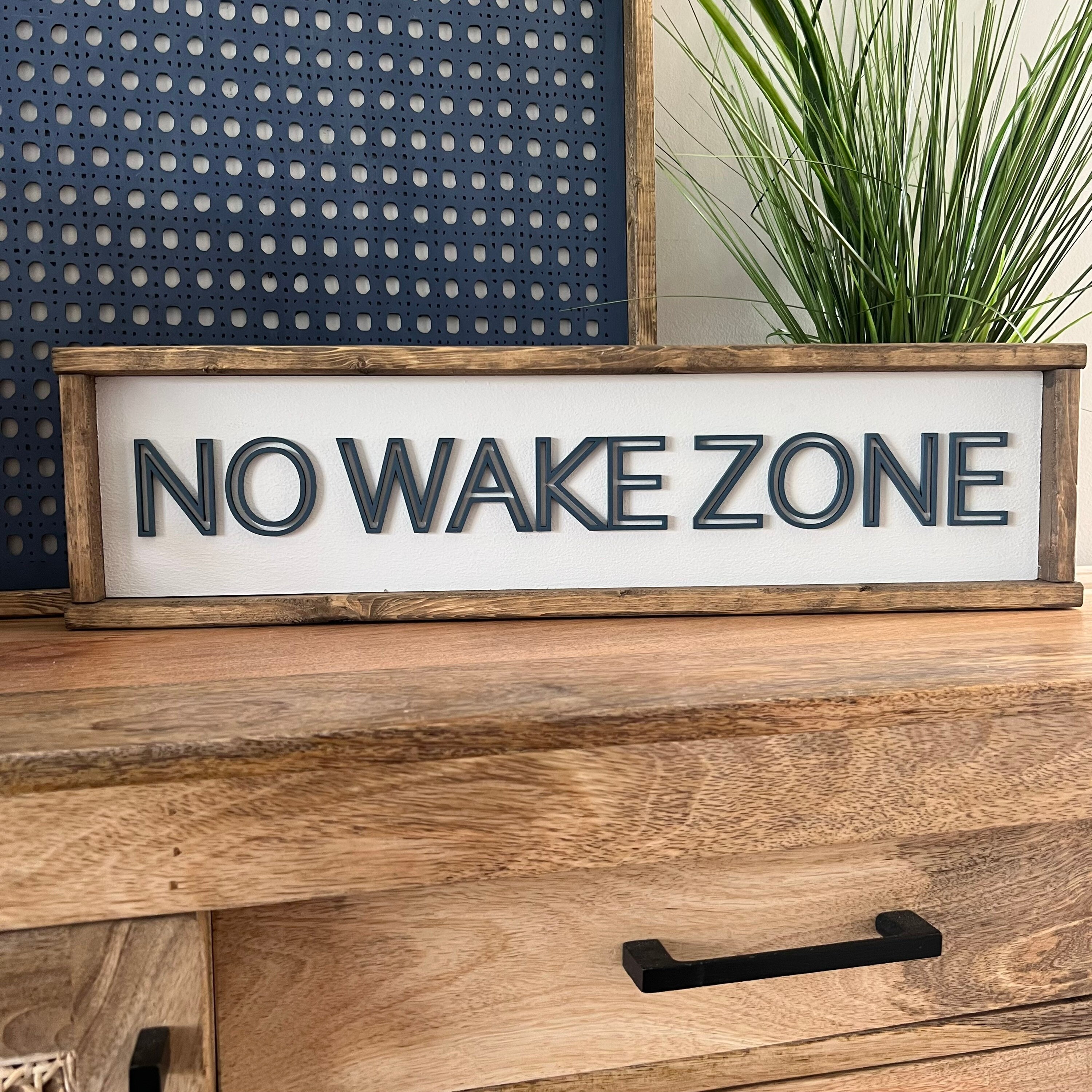 No Wake Zone Above Over the Bed Sign Lake House Bedroom - Etsy
