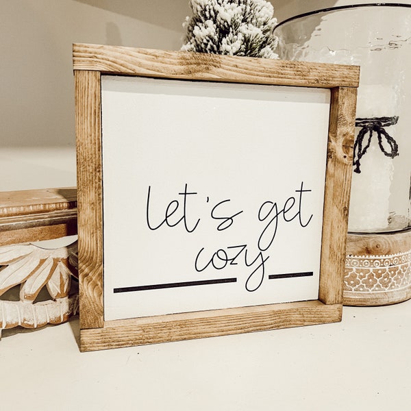 Cozy Sign - Etsy