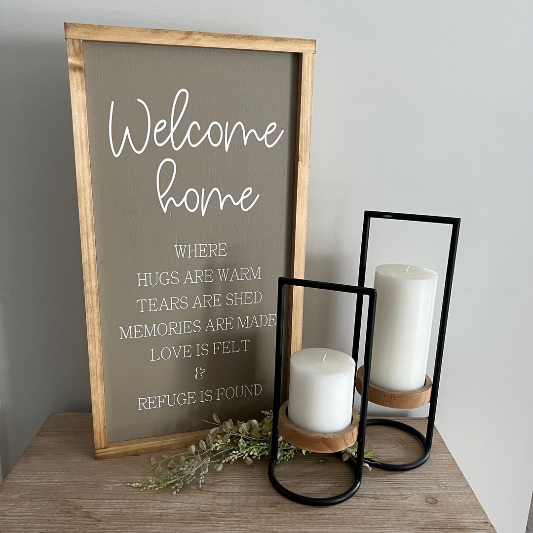 Welcome Home * Details of Home Sign *entryway Sign [FREE SHIPPING!] - Etsy