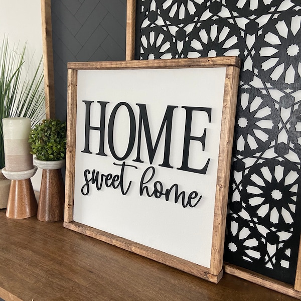 Personalized Home Sweet Home Sign - Etsy