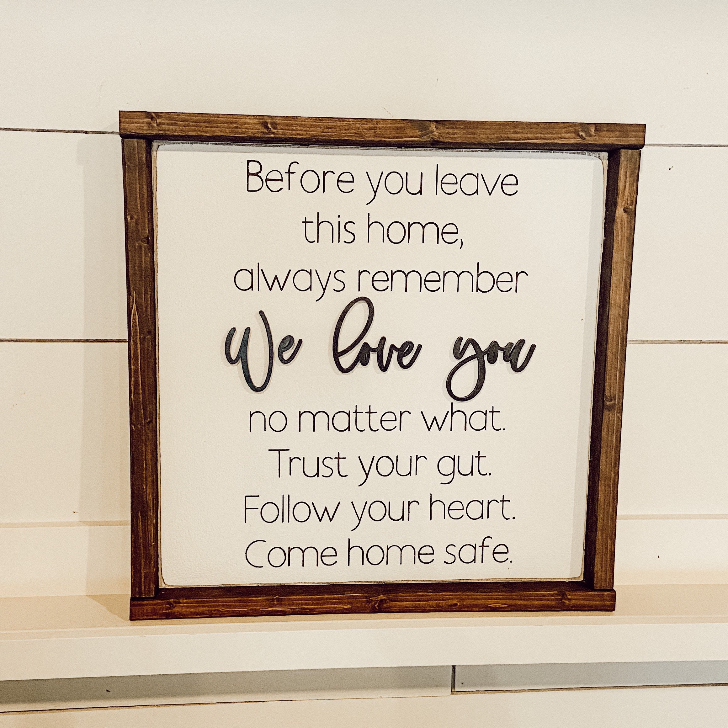 Before You Leave This Home - Entryway Decor - Sign for Kids and ...