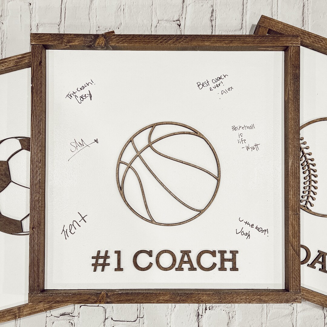 Personalized Sports Ball Sign: Coach Gift, Player Autograph - Etsy