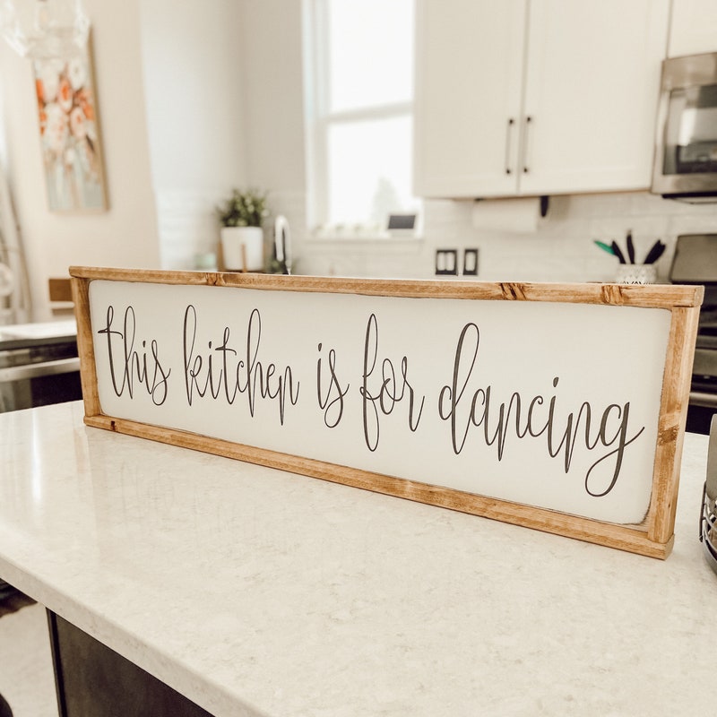 This Kitchen is for Dancing Sign - Etsy