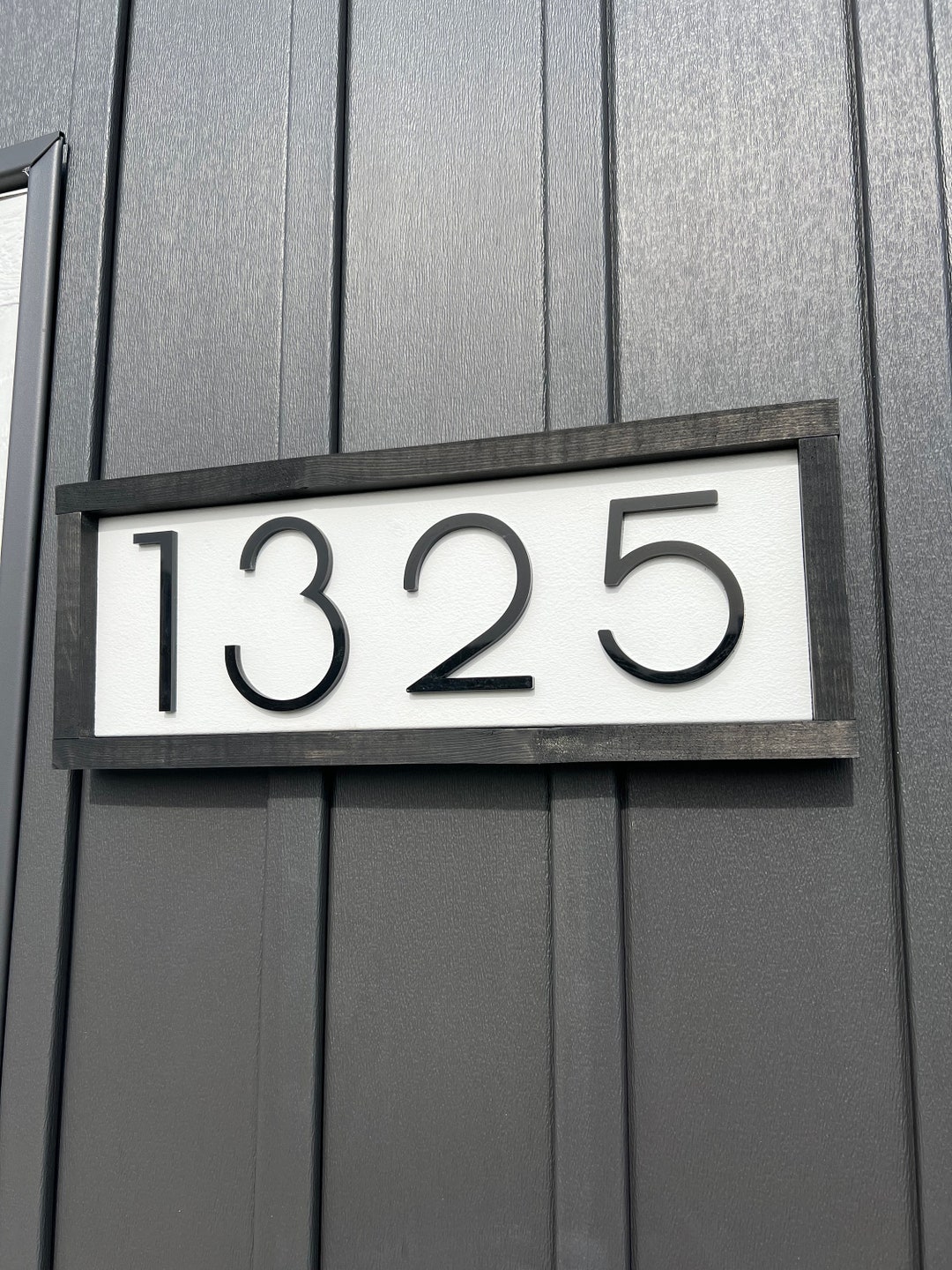 House Number Address Sign, Horizontal House Numbers, House Number Sign ...