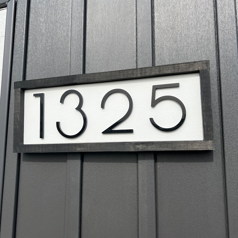 Wood House Numbers - Etsy