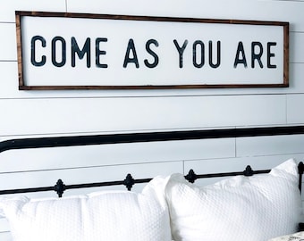 Come as You Are Sign | Etsy