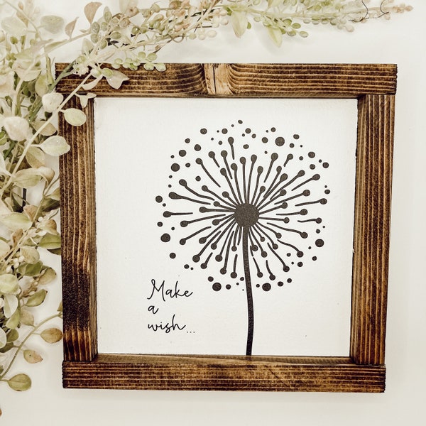 Dandelion Sign - Etsy