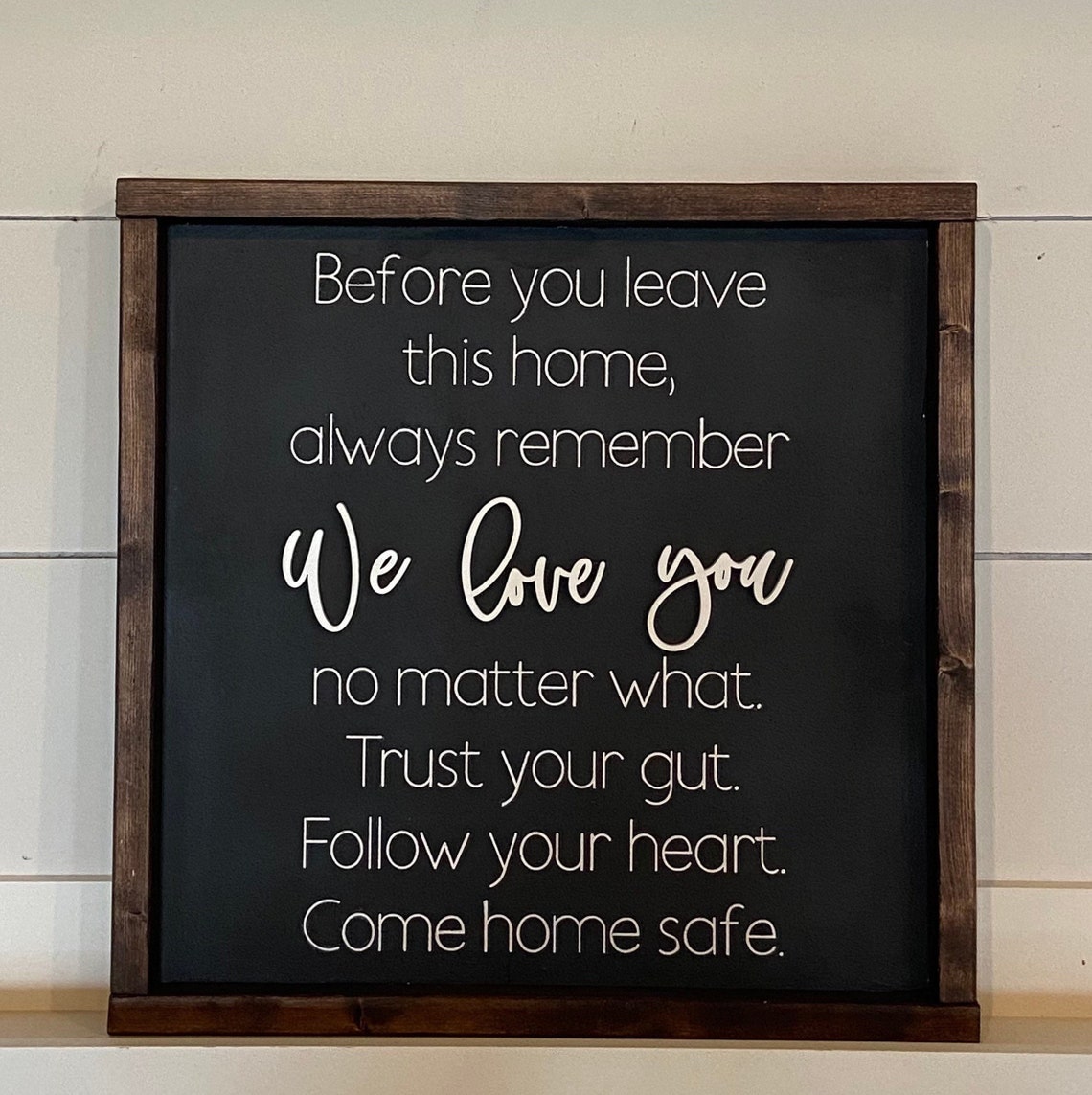 Before You Leave This Home Entryway Decor Sign for Kids - Etsy