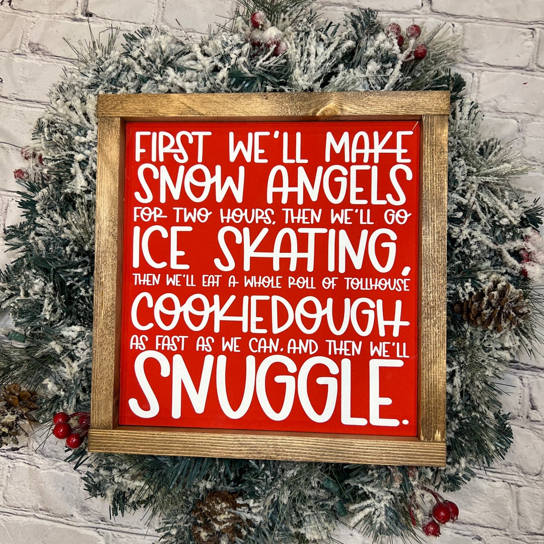 Snuggle Christmas Elf Wood Sign [FREE SHIPPING!] - Etsy