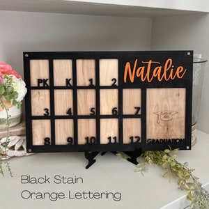 School Years Photo Frame * Pre K Grade 12 to Graduation Picture Frame ...