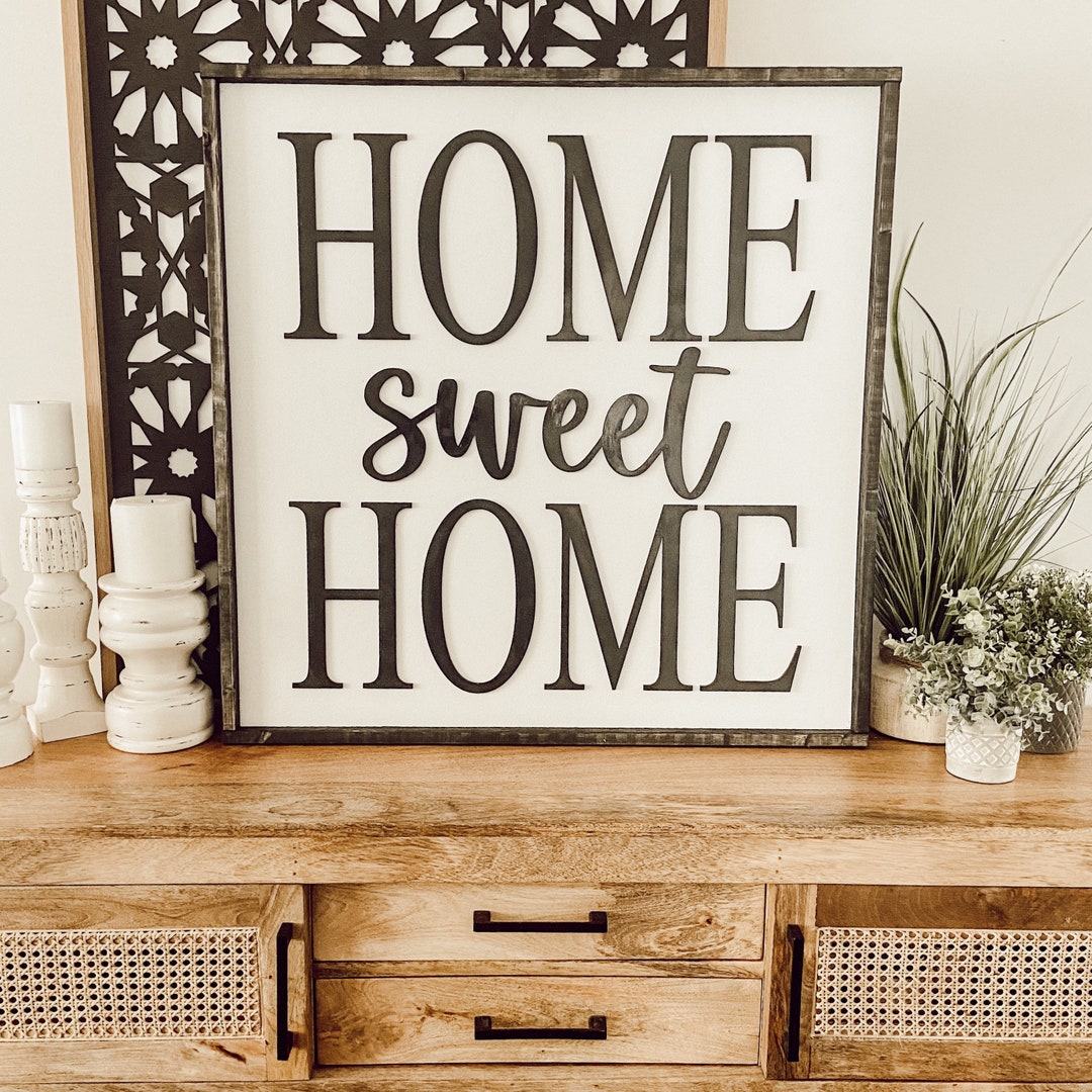 Home Sweet Home - Entryway, Living Room Sign [FREE SHIPPING!] - Etsy