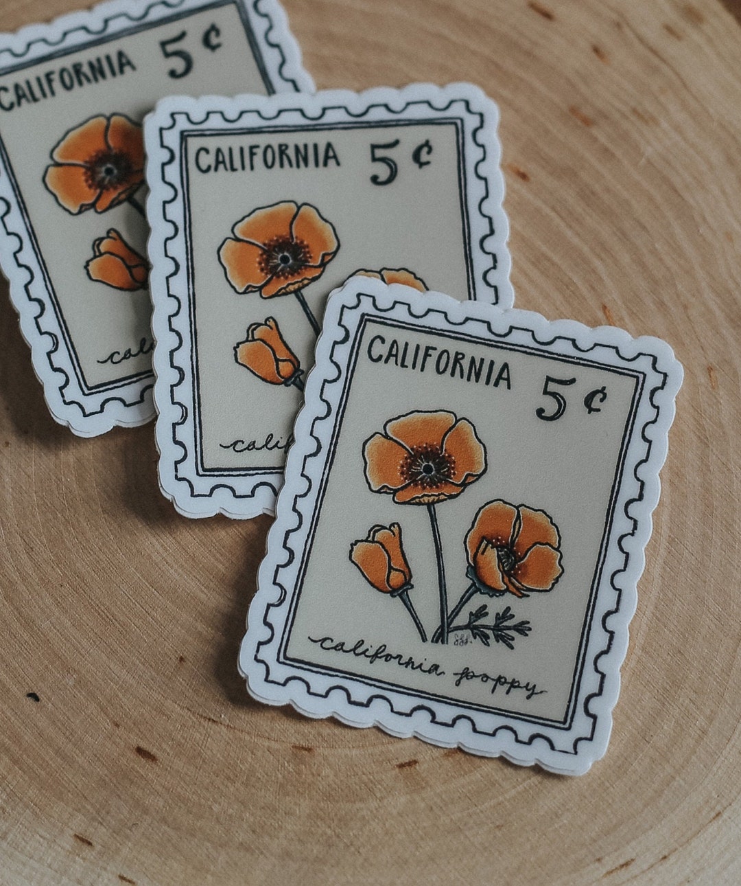 California Stamp Sticker (2in) - Etsy