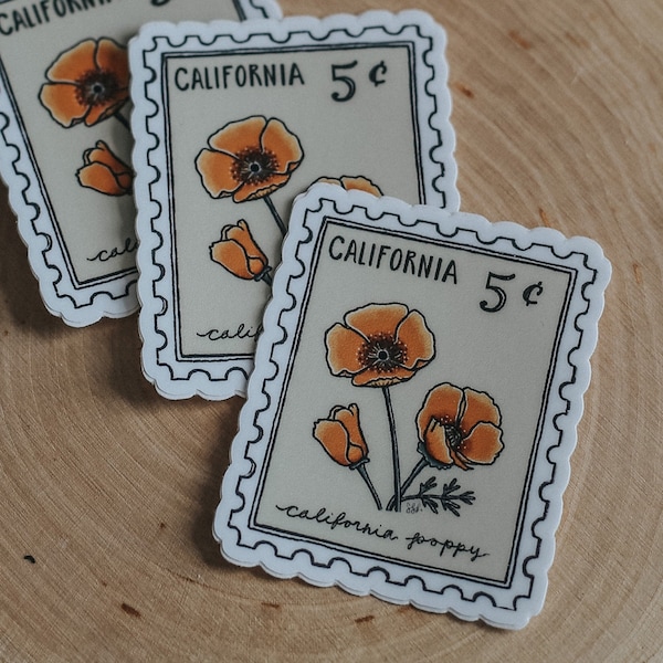 California Stamp - Etsy