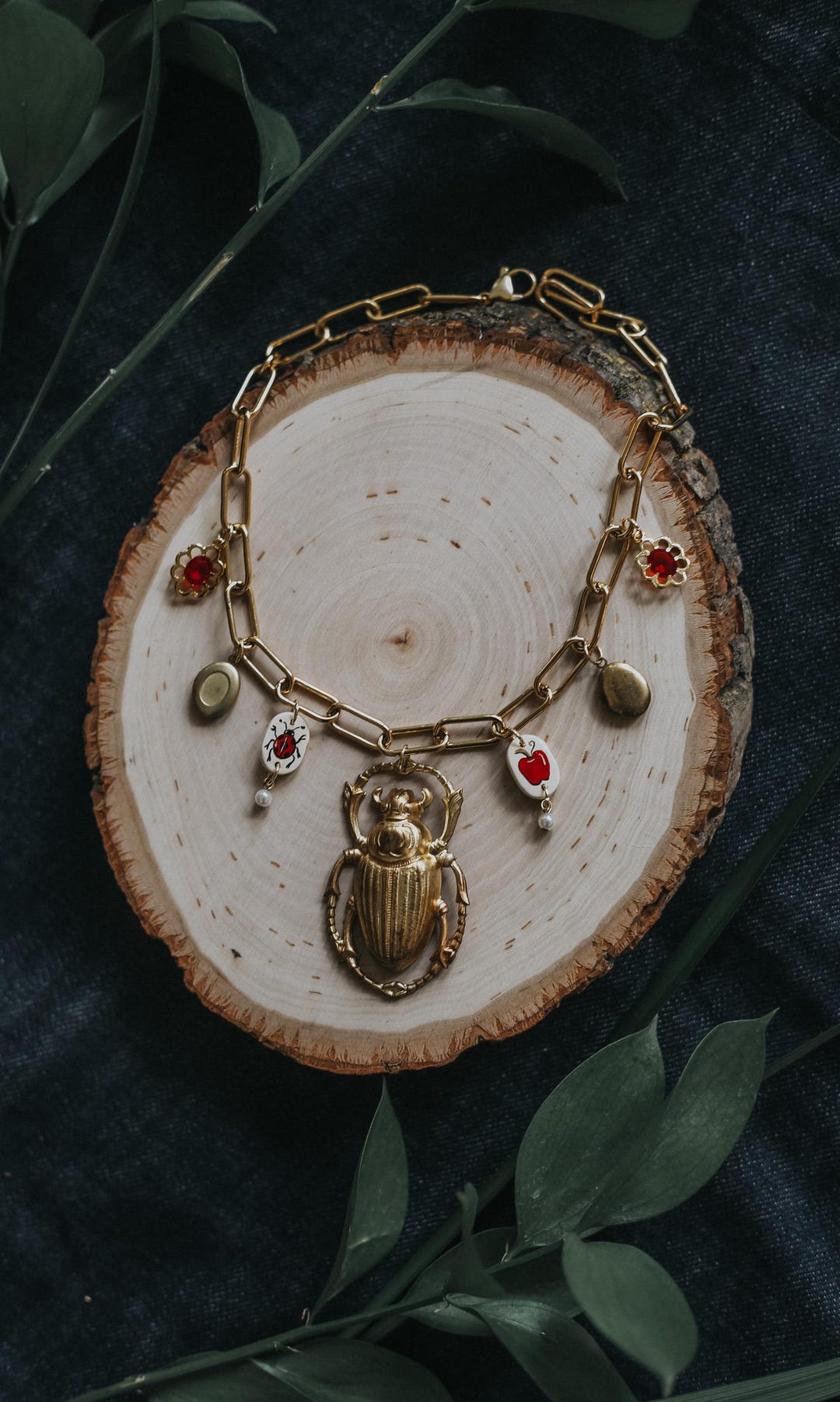 The Cleopatra Charm Necklace - Etsy