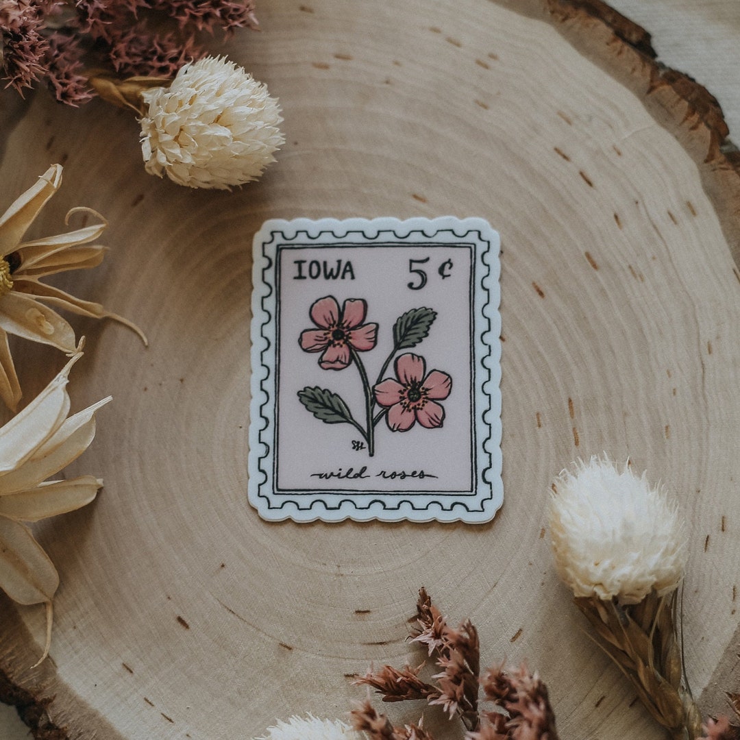 Iowa Stamp Sticker (2in) - Etsy