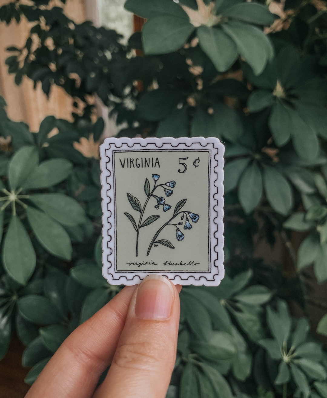 Virginia Stamp Sticker (2in) - Etsy