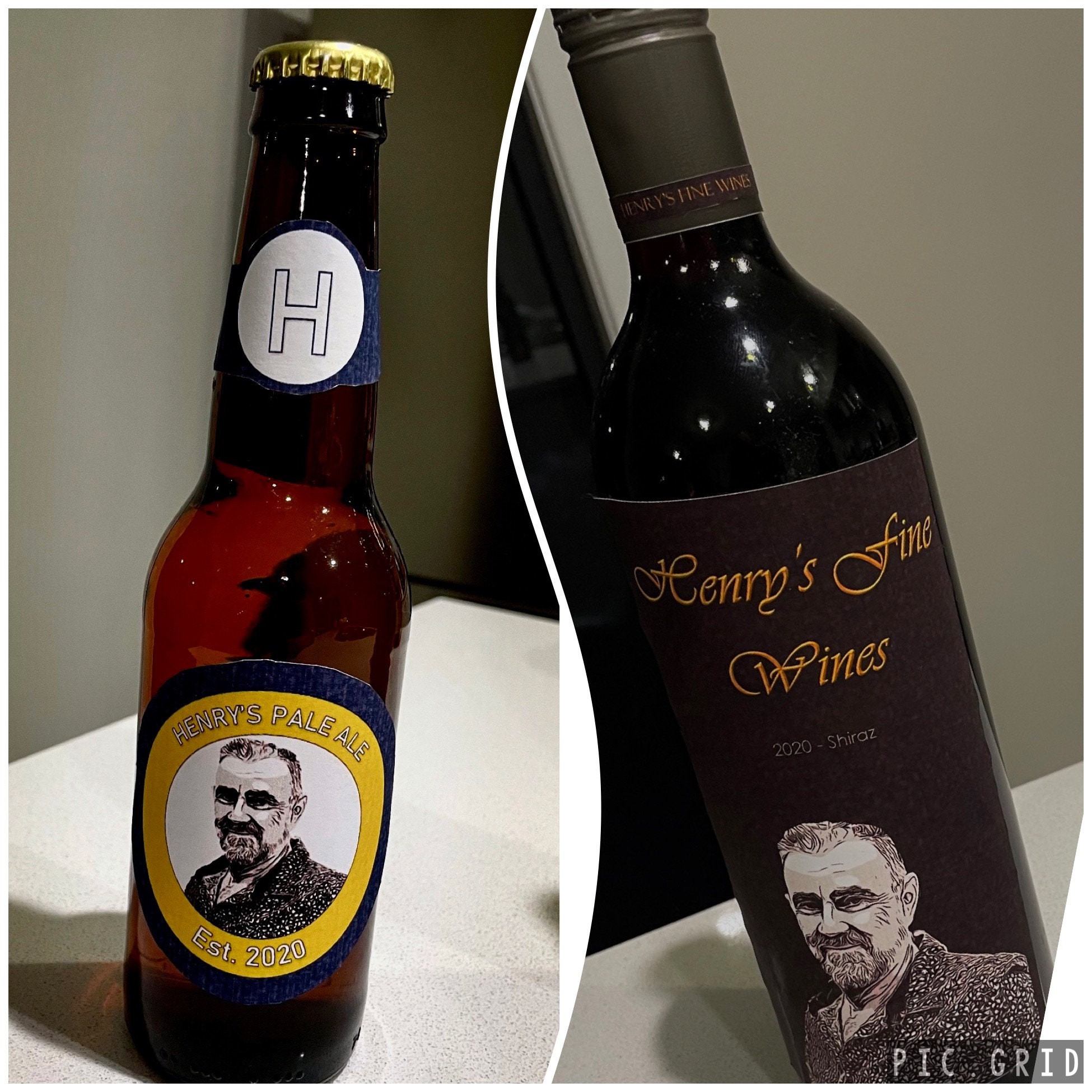 Custom Personalised Beer Wine Logo - Etsy