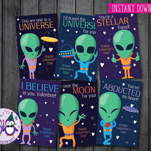 Space Valentine - Etsy