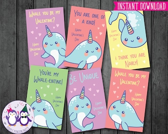 Narwhal Valentine | Etsy