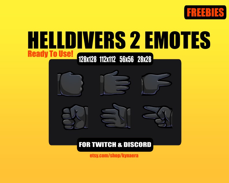 12 Helldivers 2 Emotes for Twitch & Discord ready to Use Rock, Paper ...