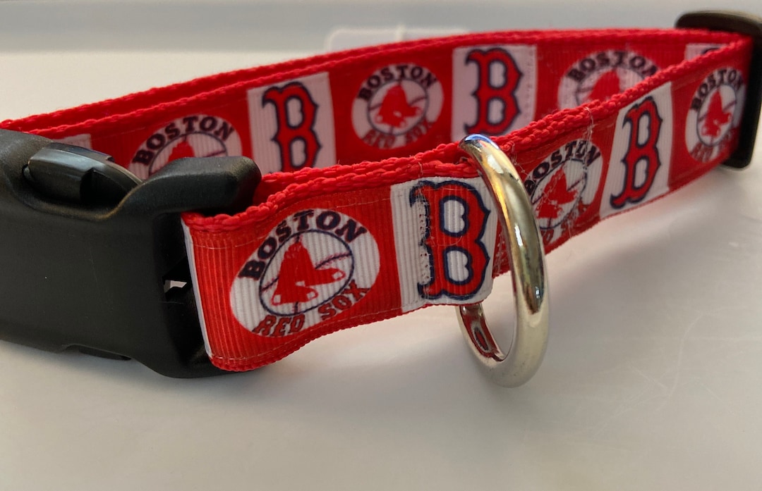 Boston Red Sox, Dog Collar, MLB, Baseball, Hand Made, 1" Wide. MA - Etsy