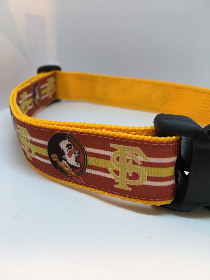 1" Florida State University Dog Collar, Seminoles, NCAA, College, FSU ...