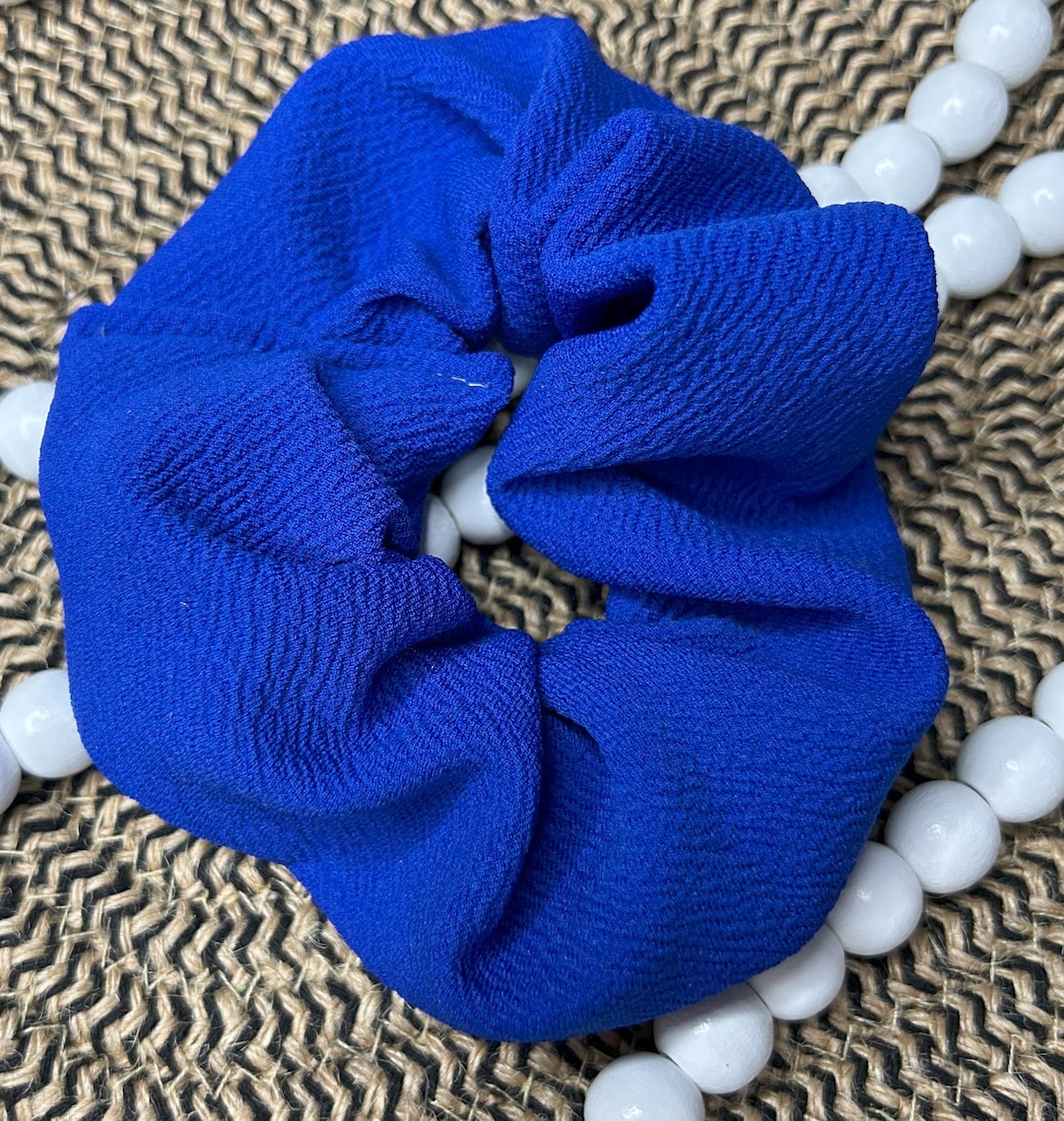 Royal Blue Jumbo Scrunchie - Etsy